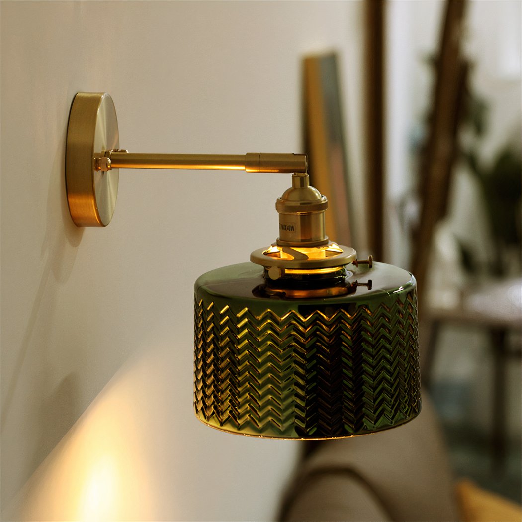 Applique murale verte nordique en verre • Luminaires Tendance