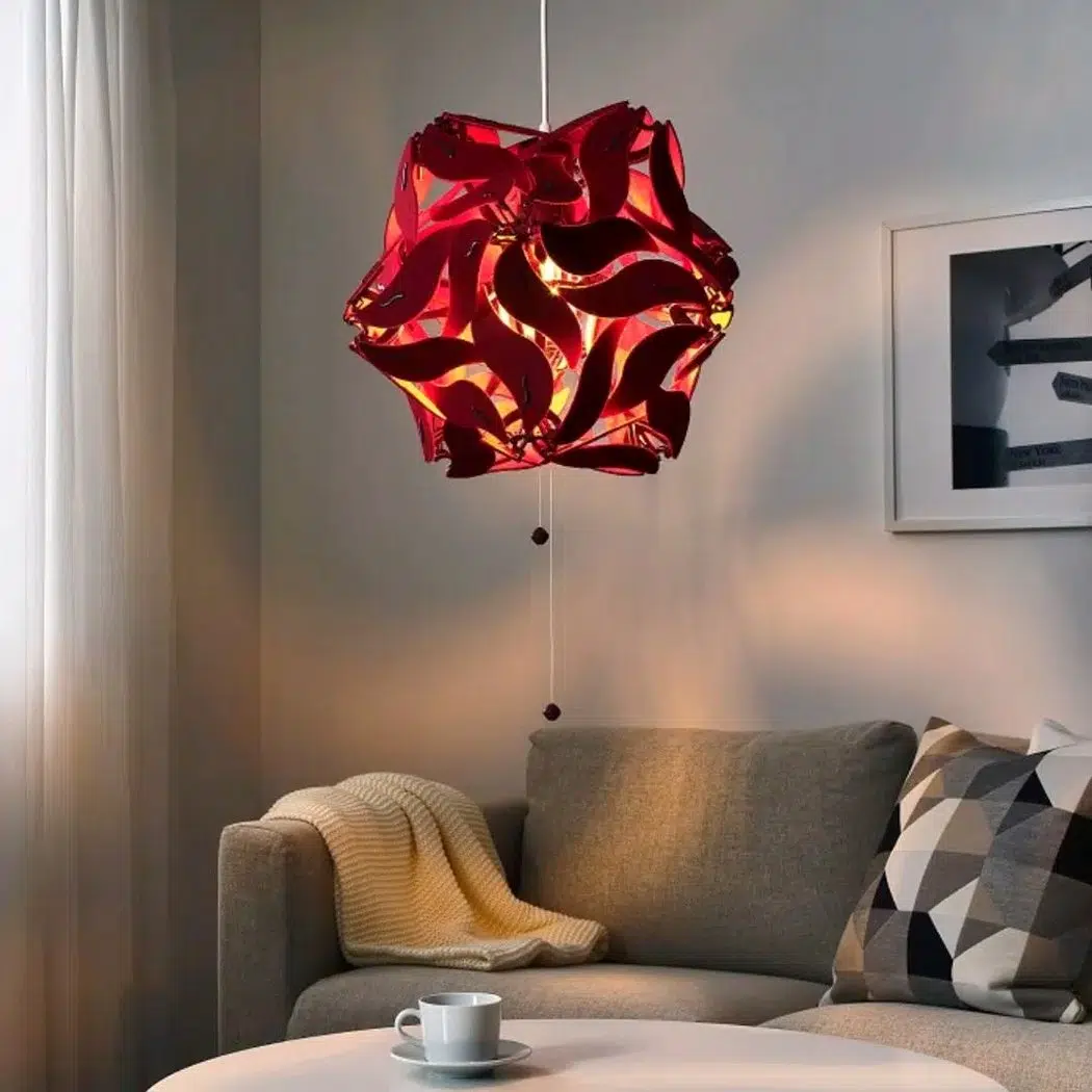 Suspension fleurs rétractable luxueuse • Luminaires Tendance