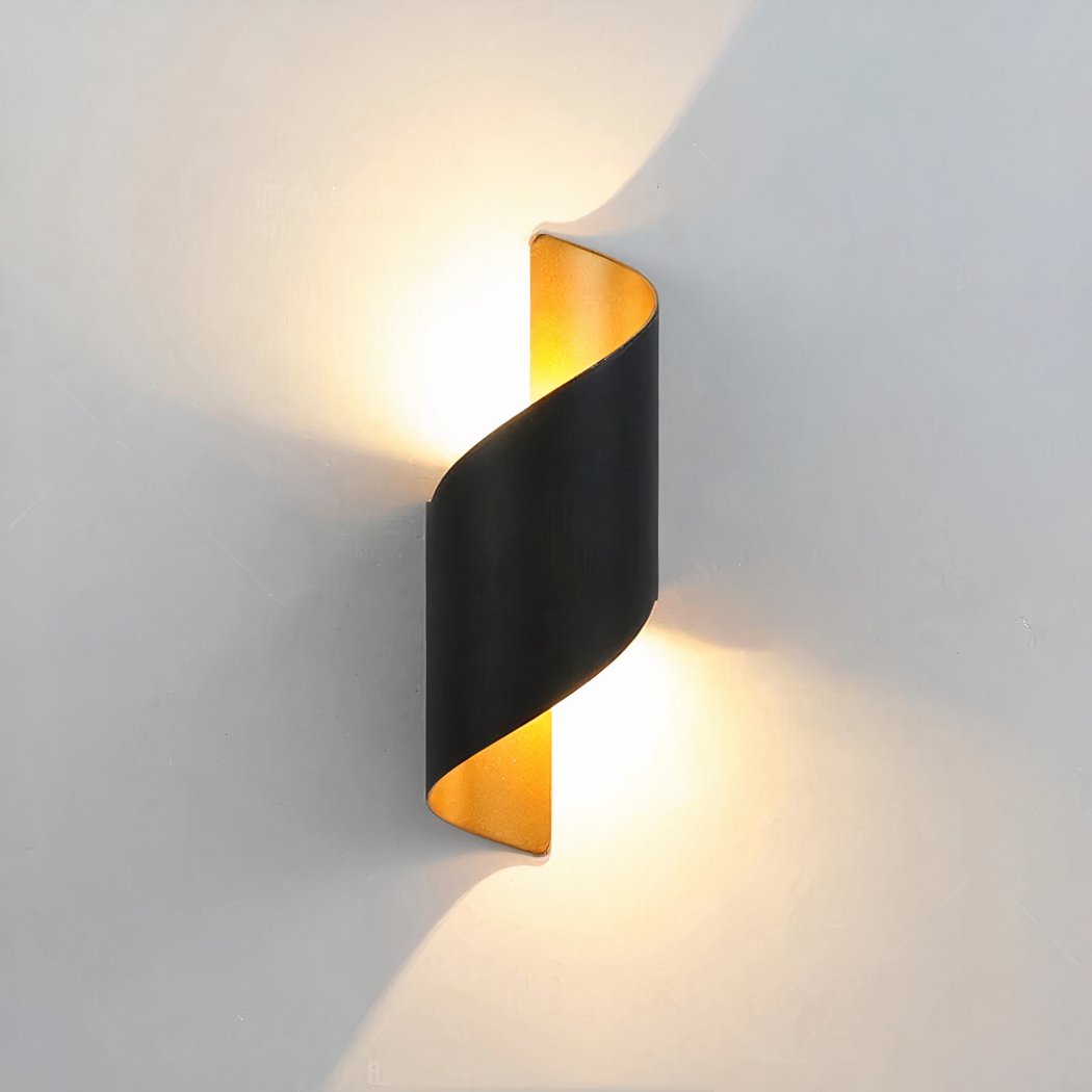 Applique murale LED moderne et étanche en forme de spirale • Luminaires ...