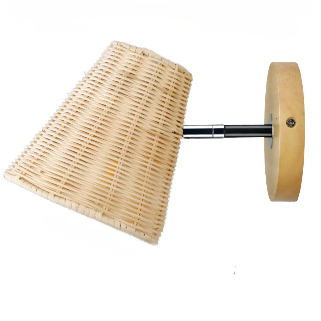 Applique murale rotin au style bohème • Luminaires Tendance