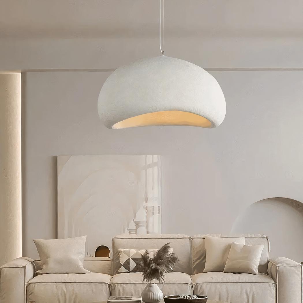Lustre suspendu style japonais Wabi-Sabi minimaliste • Luminaires Tendance